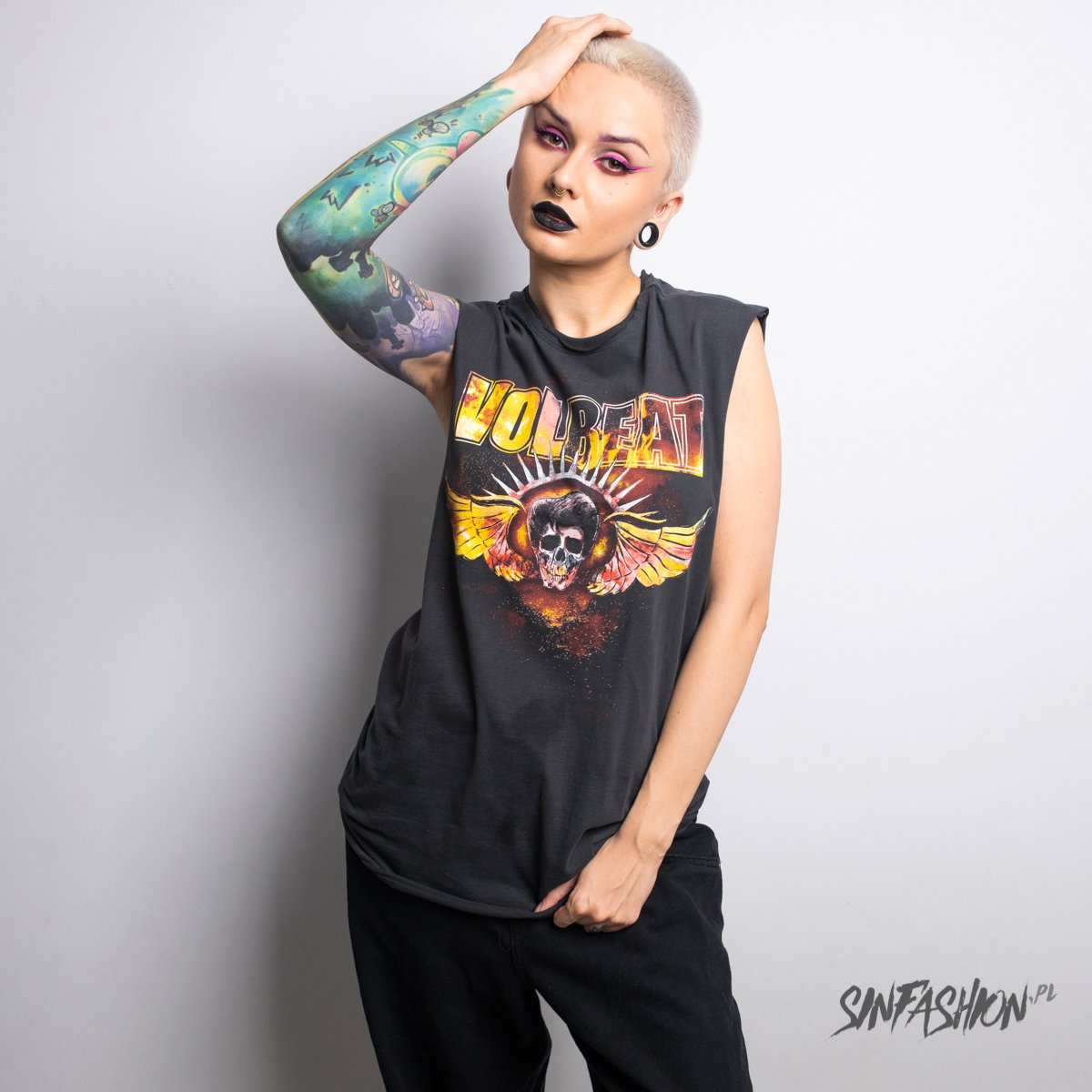 Top Volbeat Skull Wings Sleeveless | Sale Kobiety \ Koszulki \ Bez ...